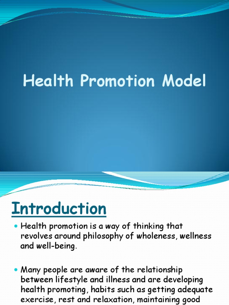 Health Promotion Model | Preventive Healthcare | Health Promotion