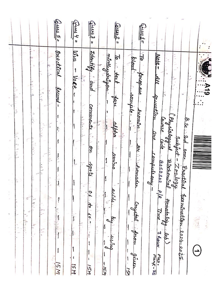 Zoology 2 Semester Practical-2 | PDF