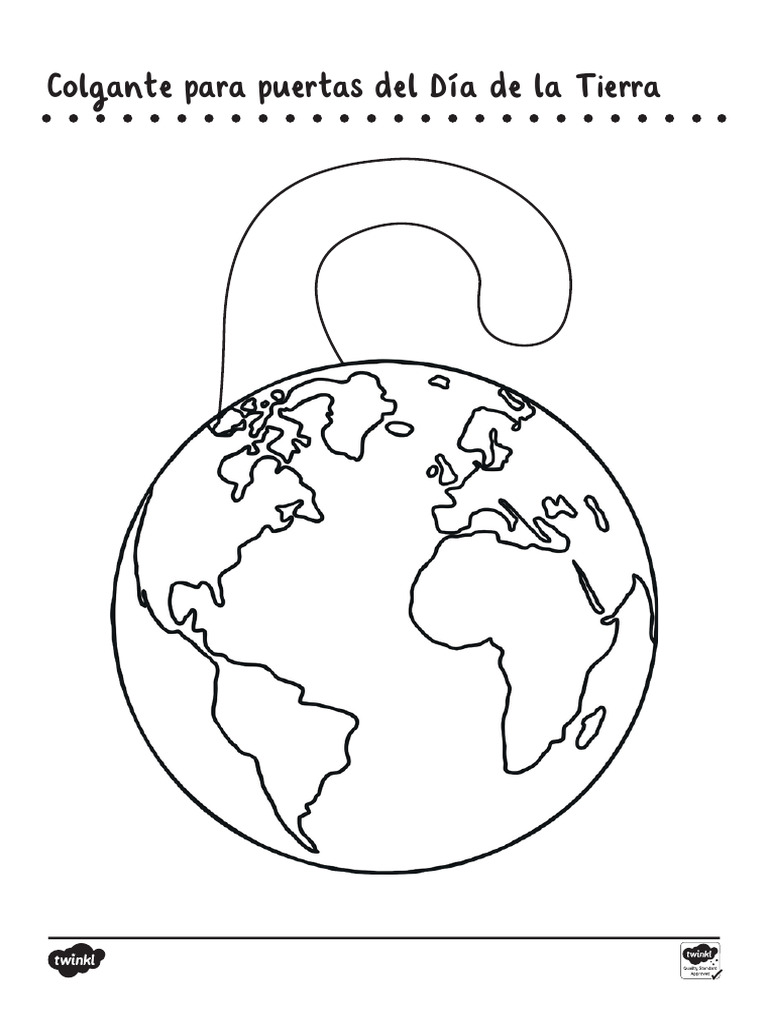 Plantillas Colgador Día de La Tierra | PDF