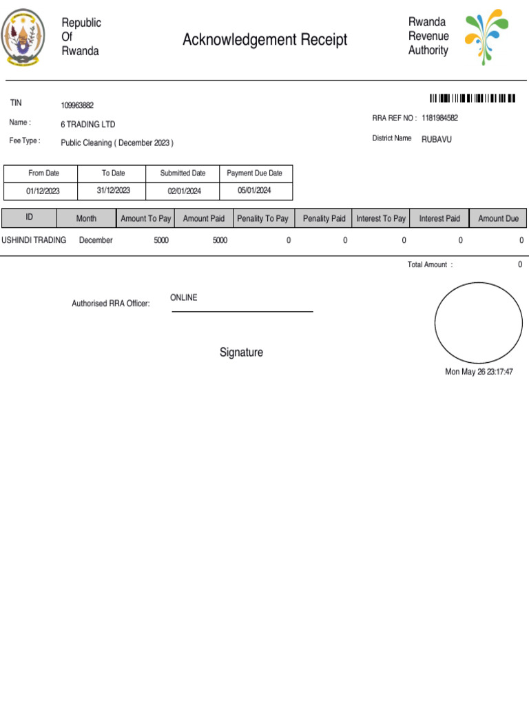 JOHNCORP Free1 Declaration Acknowledgement_118198458 | PDF
