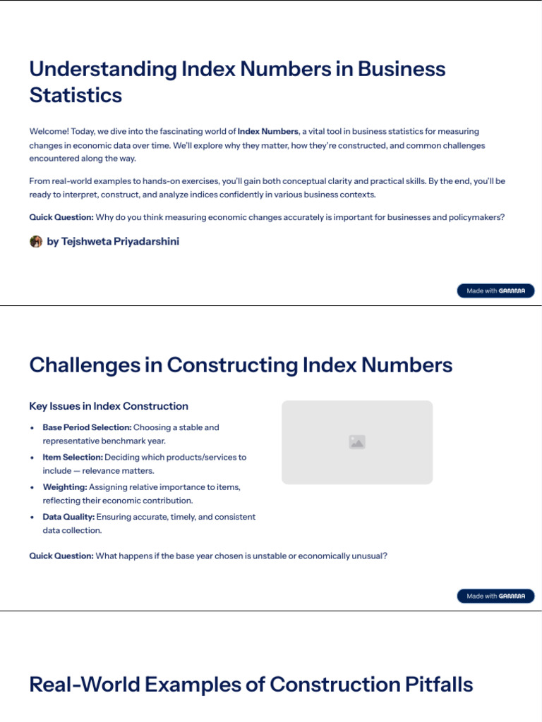 Understanding Index Numbers in Business Statistics | PDF | Price ...