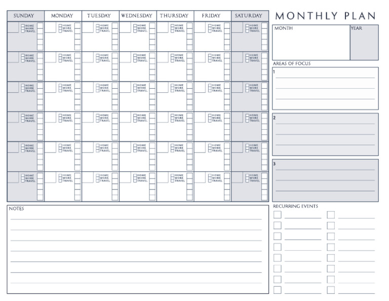 Monthly Plan 2 | PDF