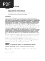 Sudan III Test for Lipid Detection | PDF
