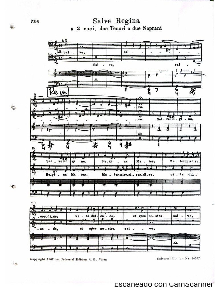 Salve Regina Monteverdi | PDF