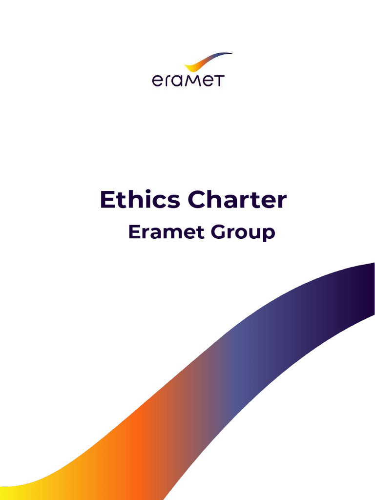 Eramet Ethics Charter - En-2020 | PDF | Corruption | Risk