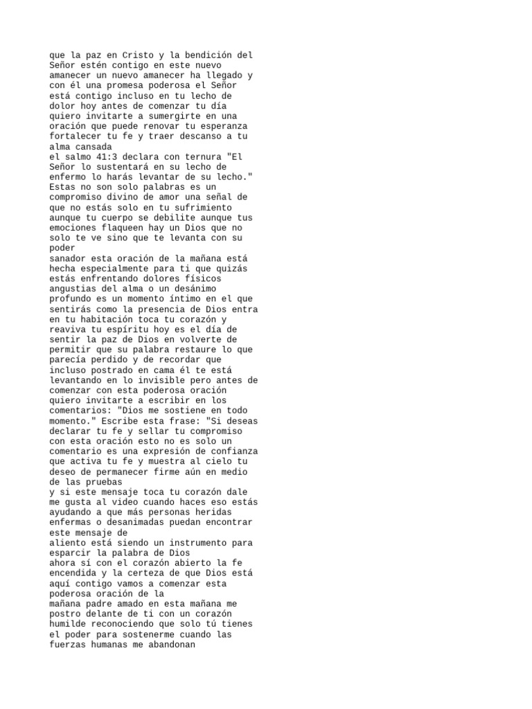 [Spanish (Auto-generated)] Oración de La Mañana _ ORACIÓN PODEROSA de ...