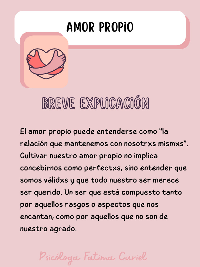Cultivar Amor Propio: Claves y Consecuencias | PDF | Autoestima | Amor