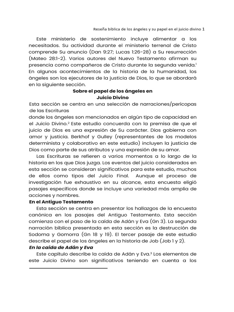 Ángeles en el Juicio Divino | PDF | Adán y Eva | Parábolas de Jesús