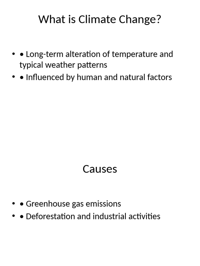 Introduction To Climate Change | PDF