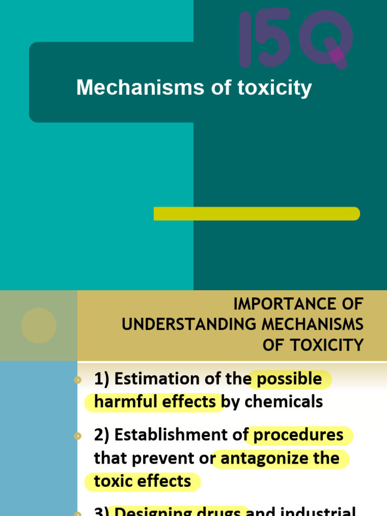 Understanding Toxicity Mechanisms | PDF | Reactive Oxygen Species ...
