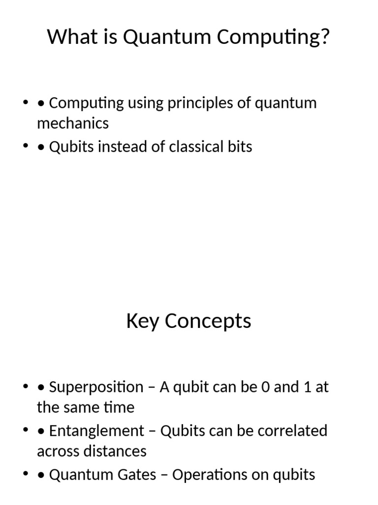 Introduction to Quantum Computing | PDF