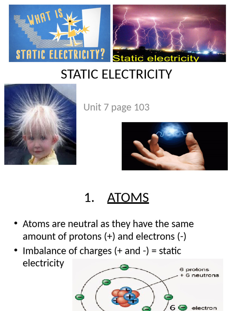 Static Electricity | PDF