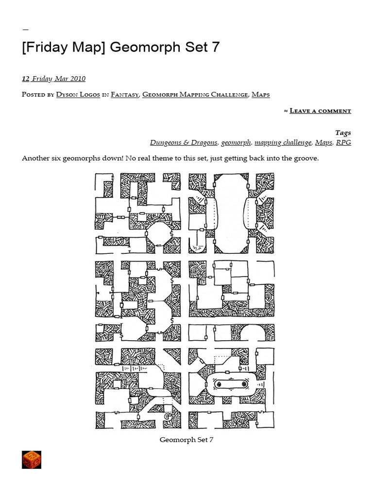 (Friday Map) Geomorph Set 7 - Dyson's Dodecahedron | PDF