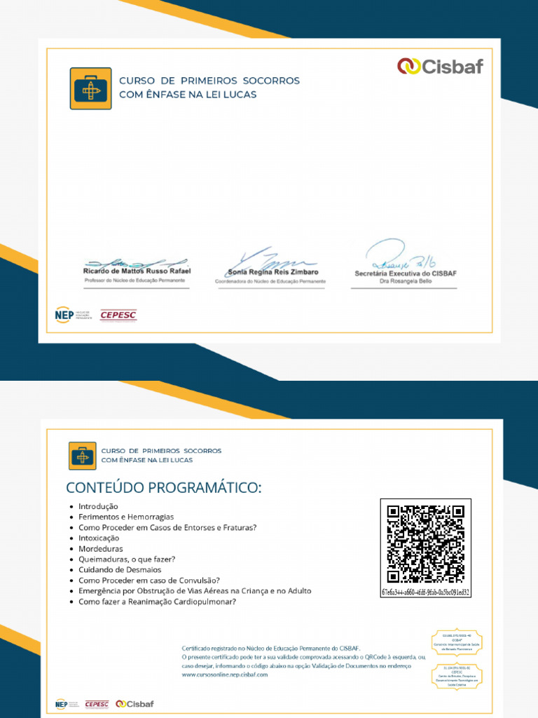 _Curso_Primeiros_Socorros_com_Ênfase_na_Lei_Lucas-Gerar_Certificado_5063 | PDF