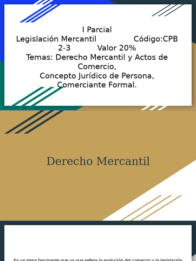Examen I Legislación Mercantil | PDF | Comercio | Derecho laboral