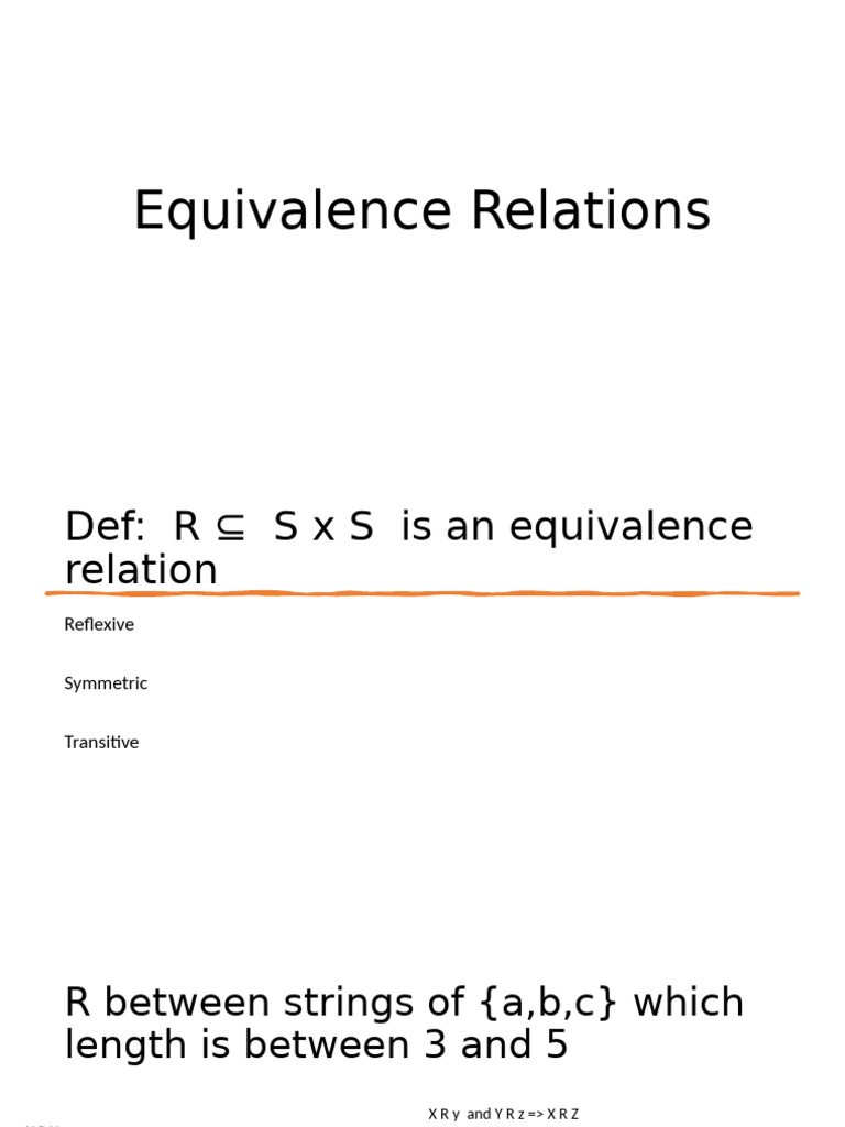 Understanding Equivalence Relations | PDF | Symmetry