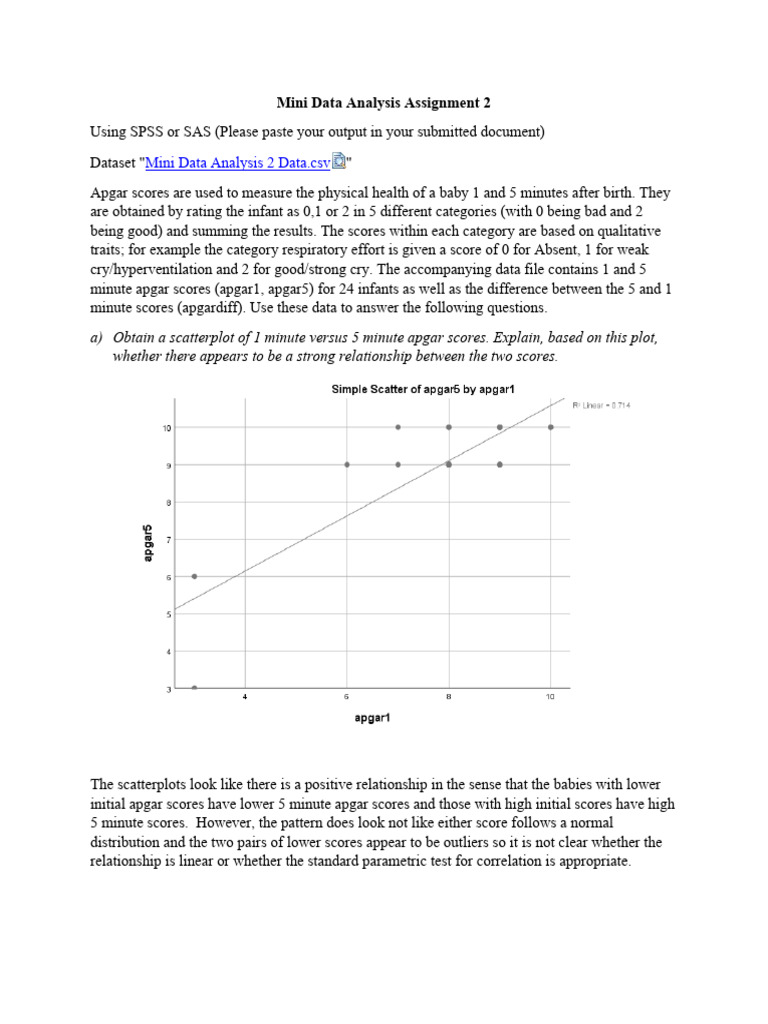 SOLUTION Mini Data Analysis 2 | PDF | Spearman's Rank Correlation Coefficient | Multivariate ...