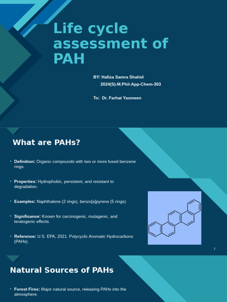 Life Cycle Assessment of PAH | PDF | Polycyclic Aromatic Hydrocarbon ...