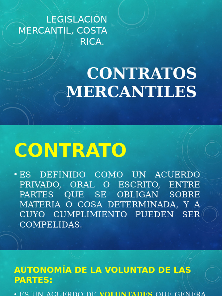 Contratos Mercantiles Parte 4. | PDF | Economias | Dinero
