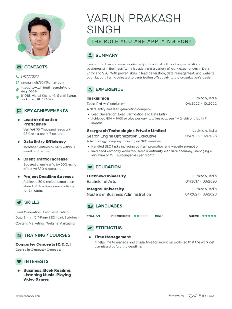 Varun Prakash Singh Resume | PDF | Search Engine Optimization | Computing