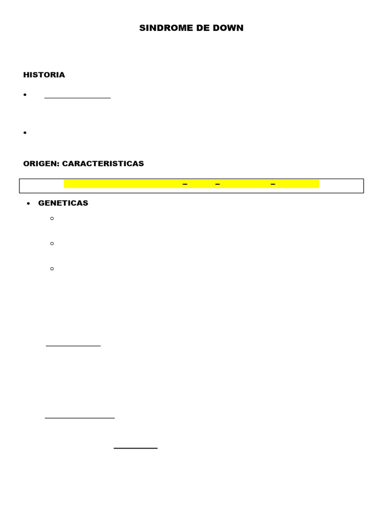 Sindrome de Down | PDF | Síndrome de Down | Enfermedades y trastornos