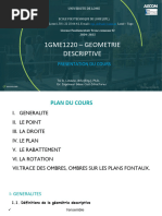 Cours de Géométrie Descriptive | PDF | Ombre | Plan (Géométrie)