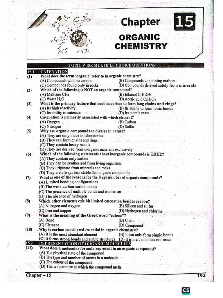 Chap#15 MCQs | PDF