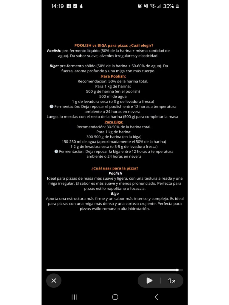 Diferencia Entre Biga y Poolish-May-2025 | PDF