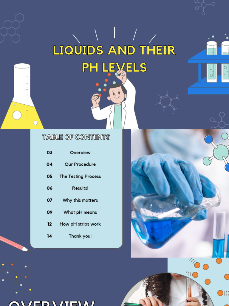 pH Levels in Common Liquids | PDF | Ph | Acid