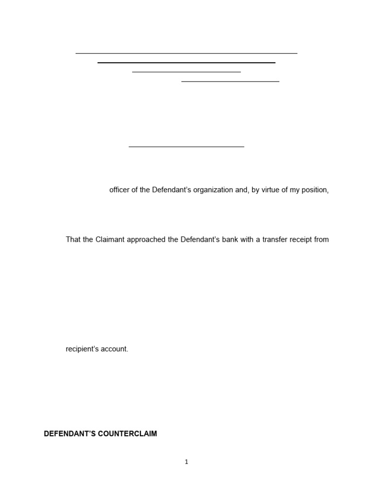Mrs. Wosilat Statement On Oath Precious-1 | PDF | Lawsuit | Vexatious ...