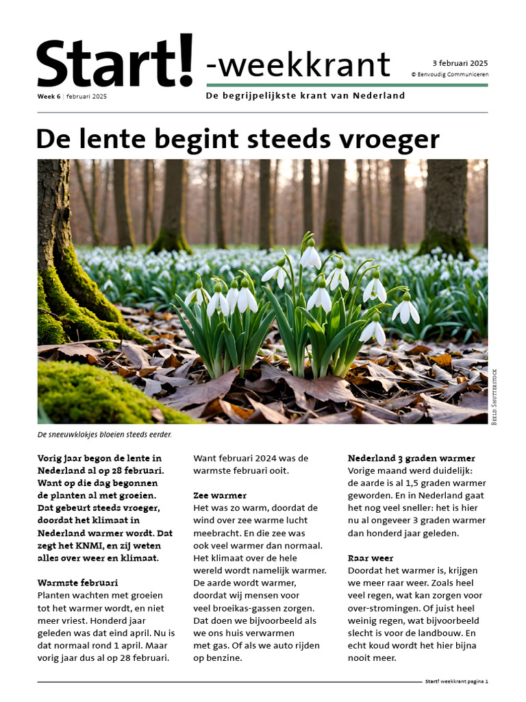 Start! Weekkrant 2025 Week 6 | PDF