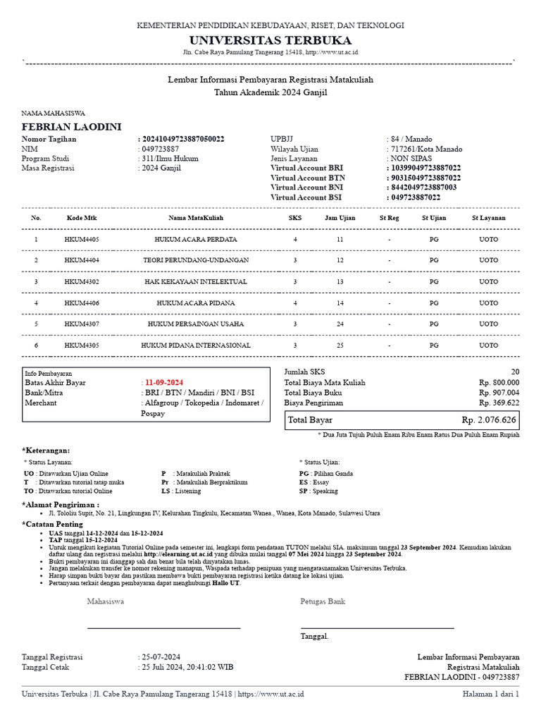 REGISTRASI | PDF