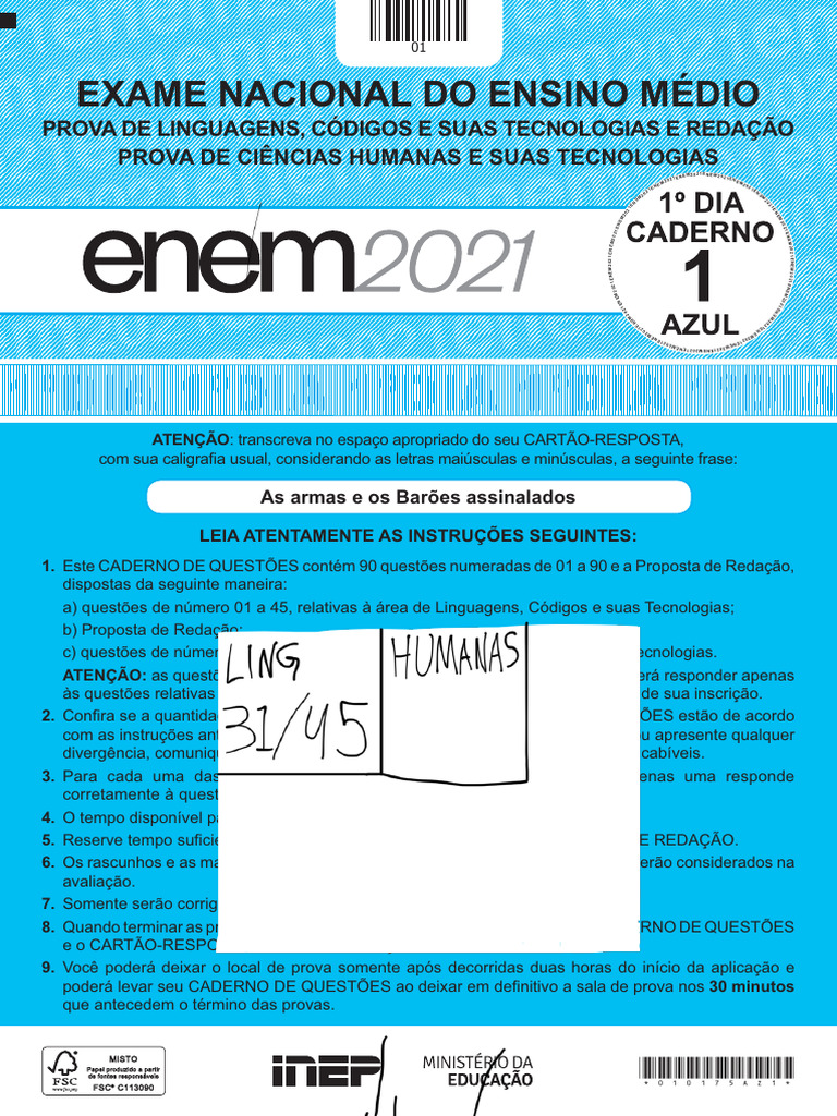 Enem 2021 Gabriel | PDF