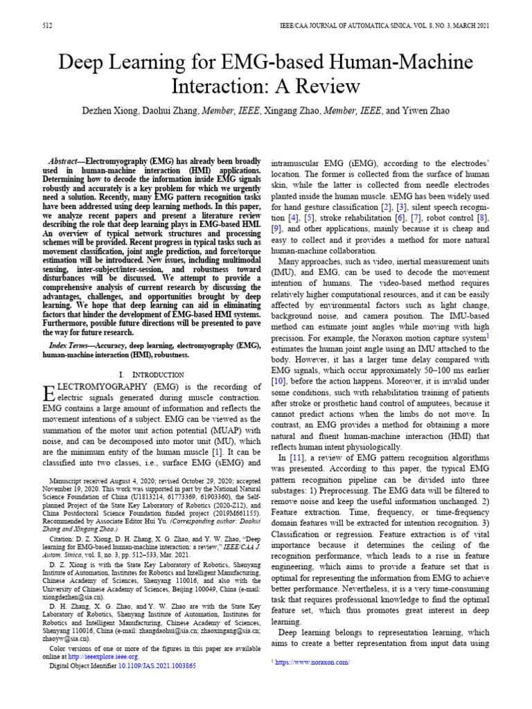VU1Deep+Learning+for+EMG-based+Human-Machine+Interaction_+A+Review +CNN | PDF | Deep Learning ...