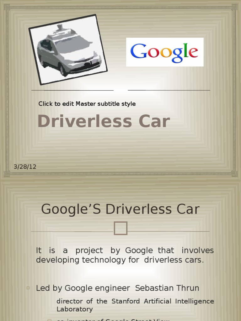 Google Driverless Car Overview | PDF | Lidar | Science