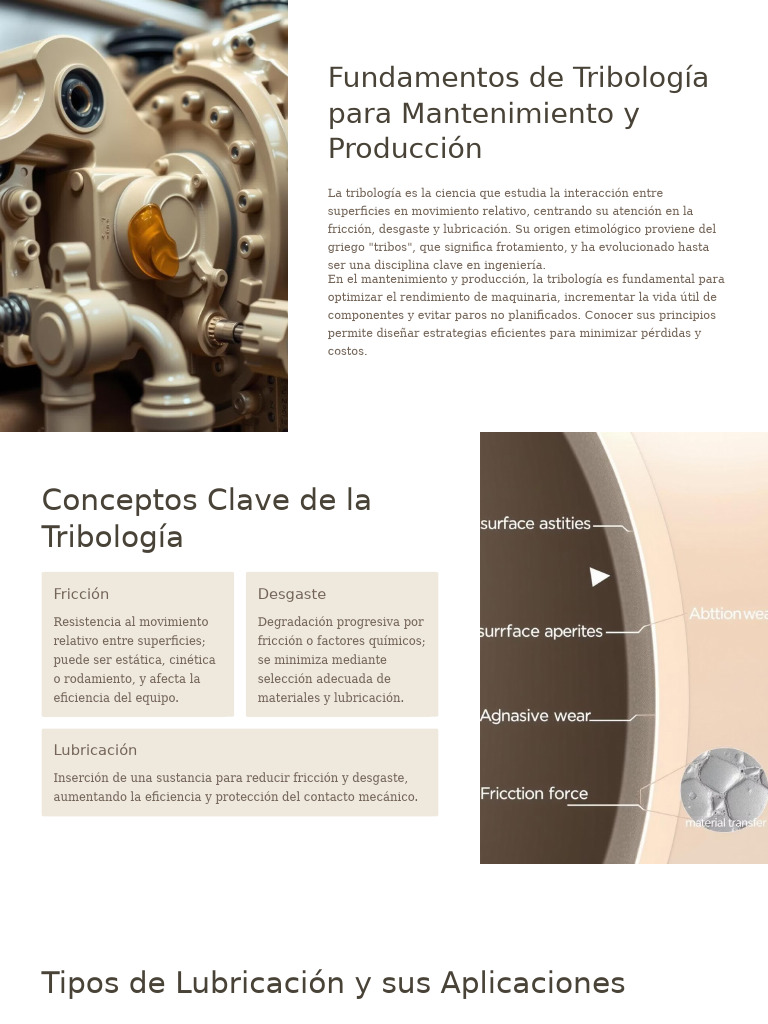 1 Fundamentos de Tribologia Para Mantenimiento y Produccion | PDF ...