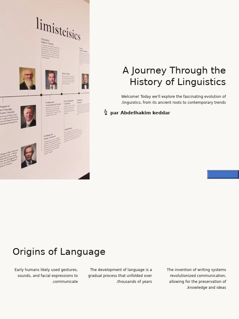 A Journey Through The History of Linguistics | PDF | Linguistics ...