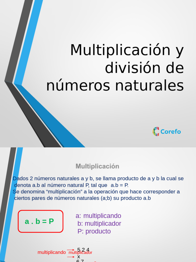 Unidad 2. Multiplicación y División en N | PDF | División (Matemáticas ...
