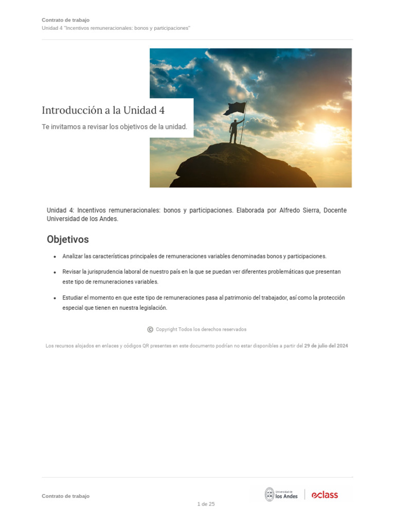 Contrato de Trabajo Unidad 4 Incentivos Remuneracionales Bonos y Participaciones | PDF | Salario ...