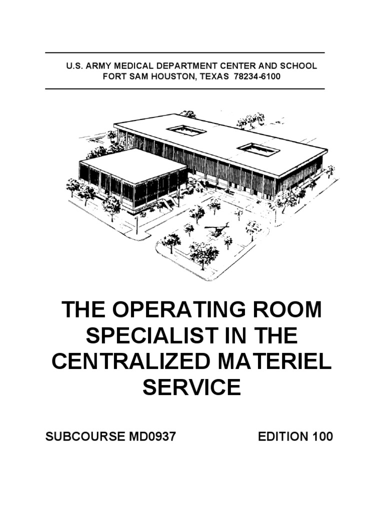 US Army Medical Course MD0937-200 - The Operating Room Specialist in ...