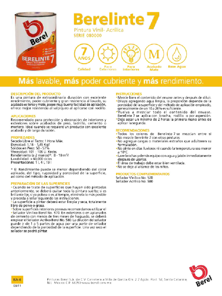 Berelinte 7 Años | PDF