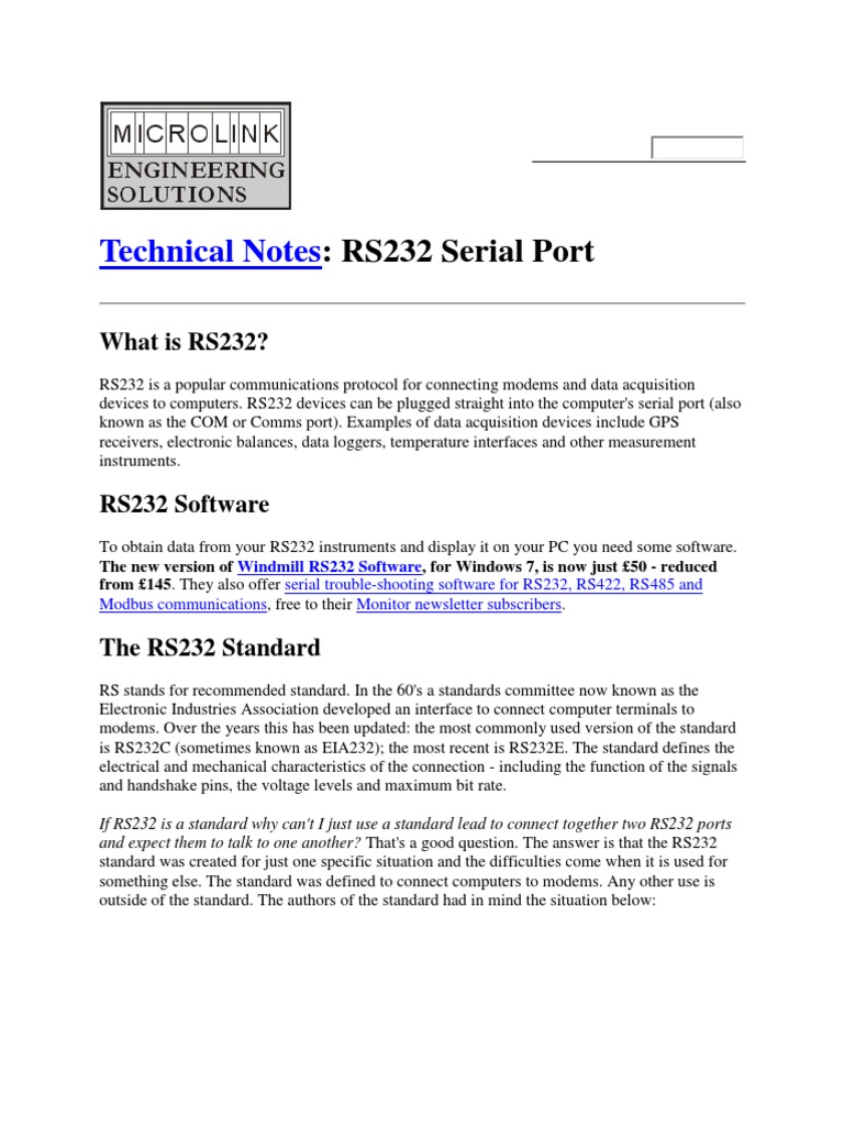 RS 232 | PDF