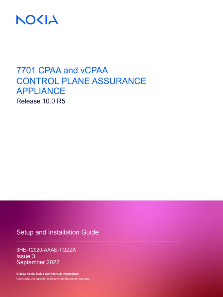 7701 CPAA and VCPAA Setup and Installation Guide Issue 3 | PDF | File ...