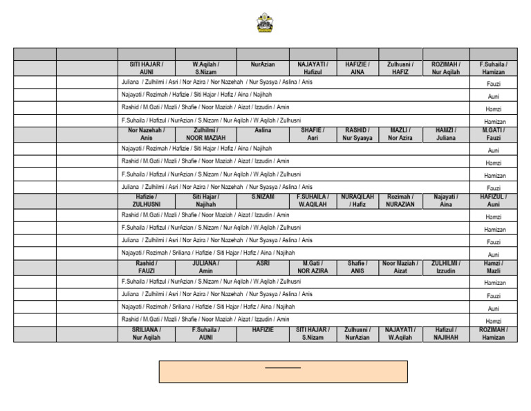 Jadual Duty n 2024.Doc-2 - Copy | PDF