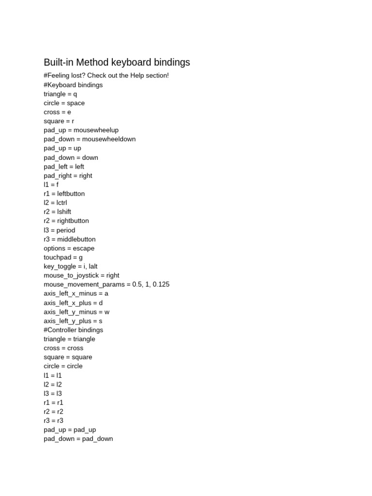 Bloodborne PC Keyboard Bindings | PDF