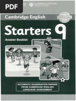 Starters 2. Authentic Examination Papers. Answer Booklet | PDF