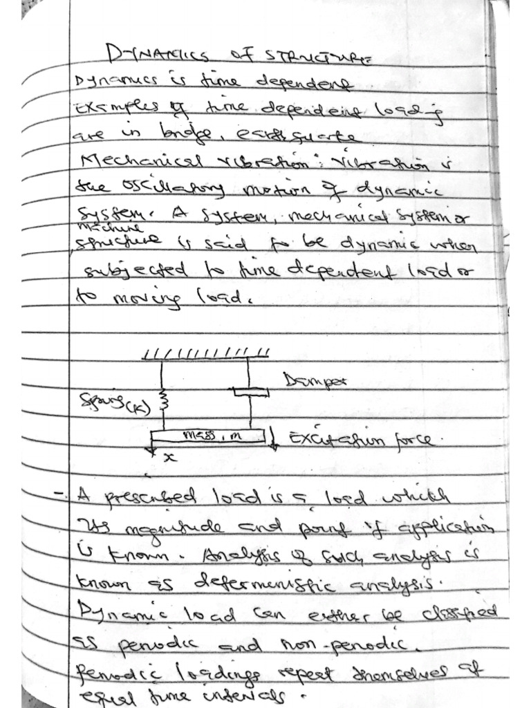 Dynamics of Structure Note | PDF