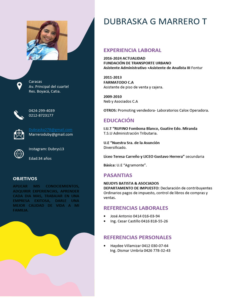 Currículum de Dubraska Marrero | PDF