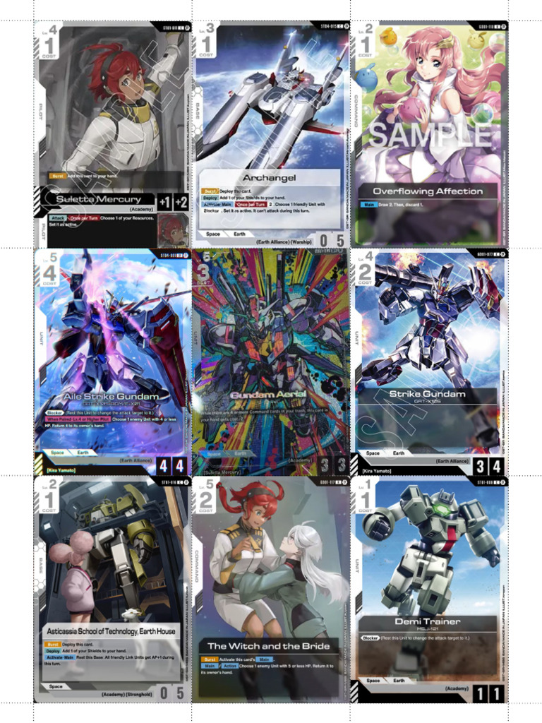 Gundam TCG Deck Proxy | PDF