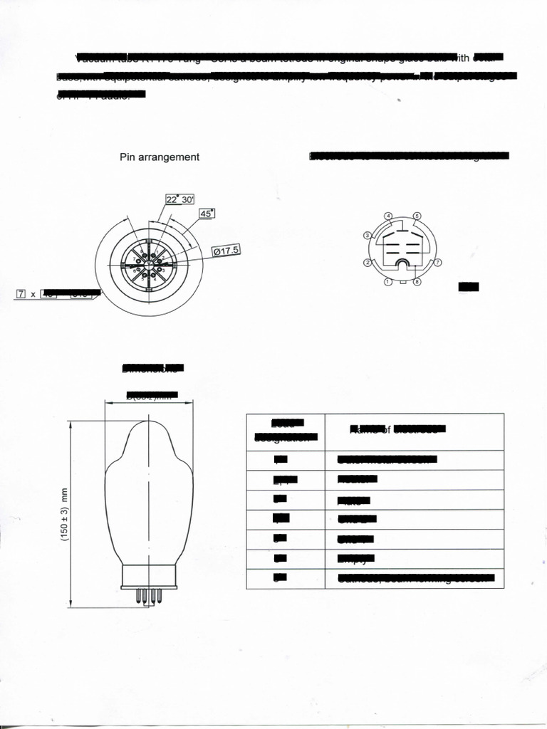 Kt170 Tung Sol Specs Curves | PDF